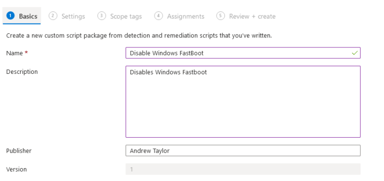Disable Windows FastBoot via Intune Remediations – Andrew Taylor