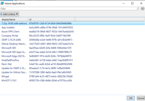 Getting App ID from Intune – Andrew Taylor