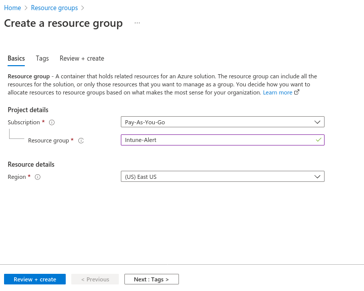 Alerting Changes In Intune Environment Using Azure Event Hub And Azure