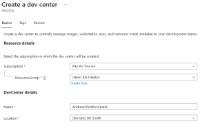 Creating and Using a Microsoft Dev Box – Andrew Taylor