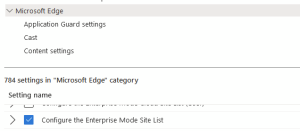 Configuring Edge IE Mode in Intune – Site List and Cloud Site List ...