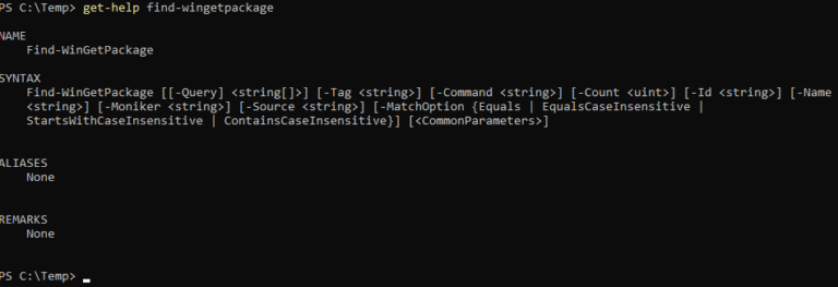 Winget PowerShell module – Andrew Taylor